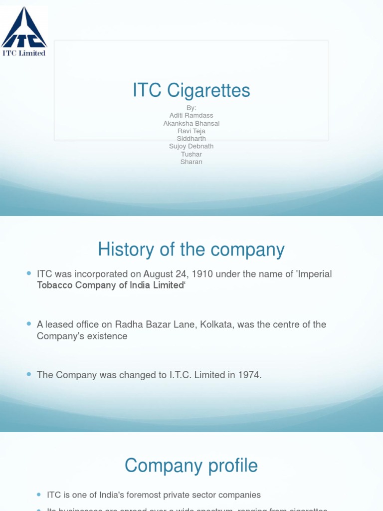 ITC Cigarettes Case Analysis | PDF | Cigarette | Tobacco Industry