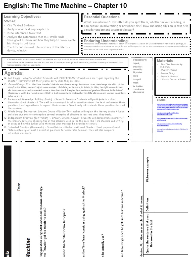 La - Literature - The Time Machine - Chapter 10 | PDF | The Time ...