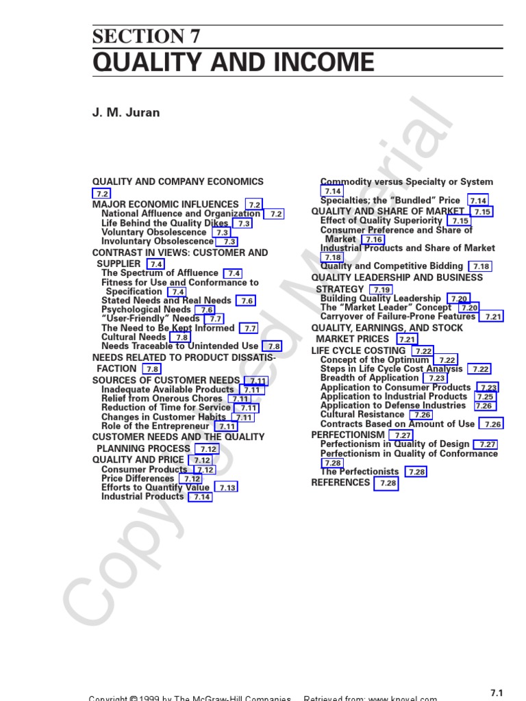 Quality and Income | PDF