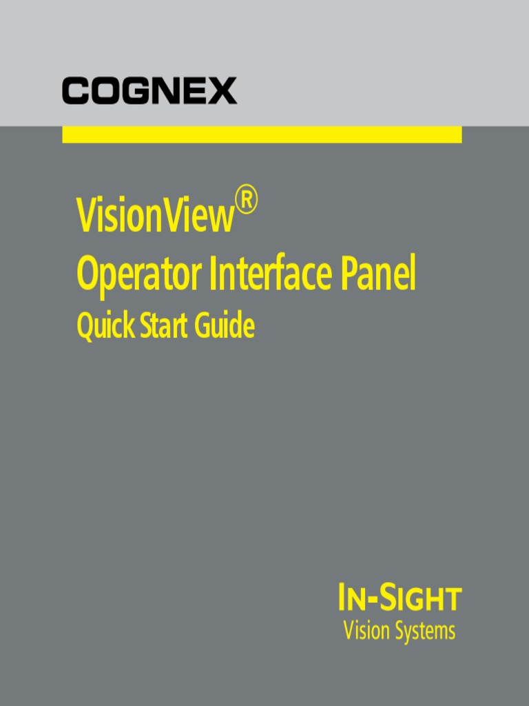 VisionView 900 COGNEX | PDF