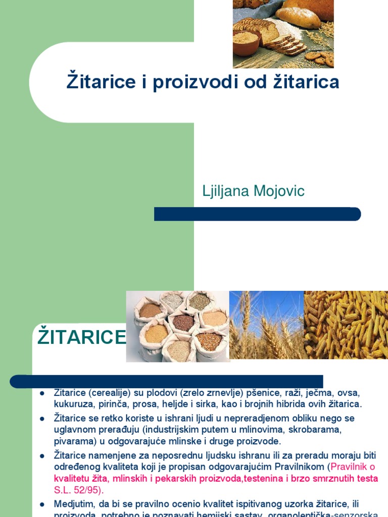 Zitarice I Proizvodi Od Zitarica | PDF
