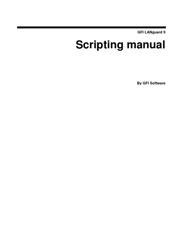 LANGuard 9 - Scripting Guide | PDF | Port (Computer Networking ...