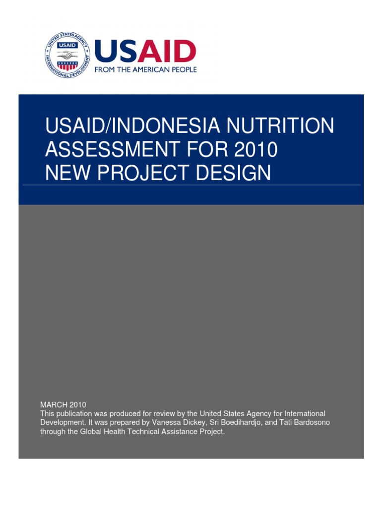 USAID Indonesia 2010 Nutrition Assessment | PDF | Malnutrition | Diarrhea