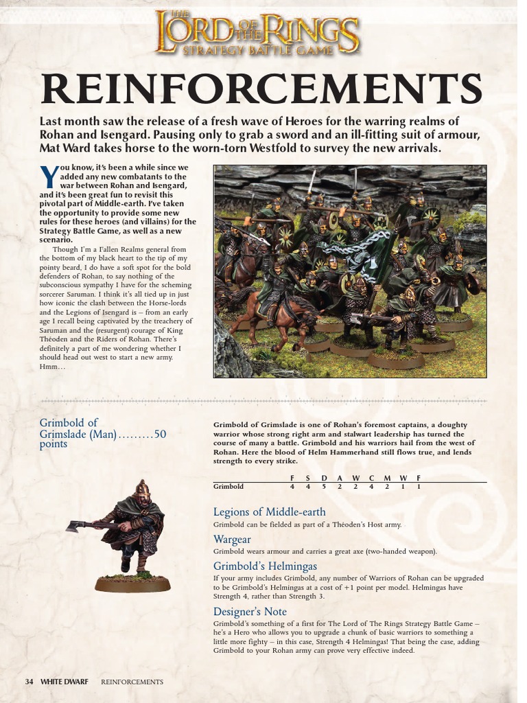 M1520307a RohanReinforcements | PDF | Middle Earth | Unrest