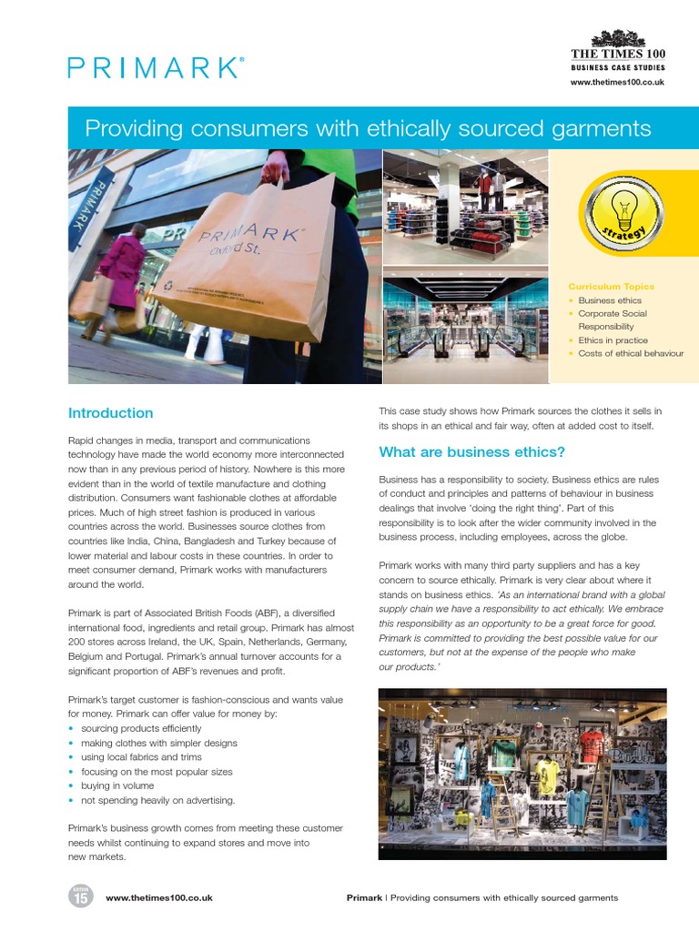Primark | Corporate Social Responsibility | Supply Chain