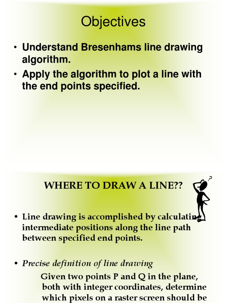 Mod 2 Bresenhams Line Drawing Algorithm Pdf Line Geometry Teaching Mathematics 6609