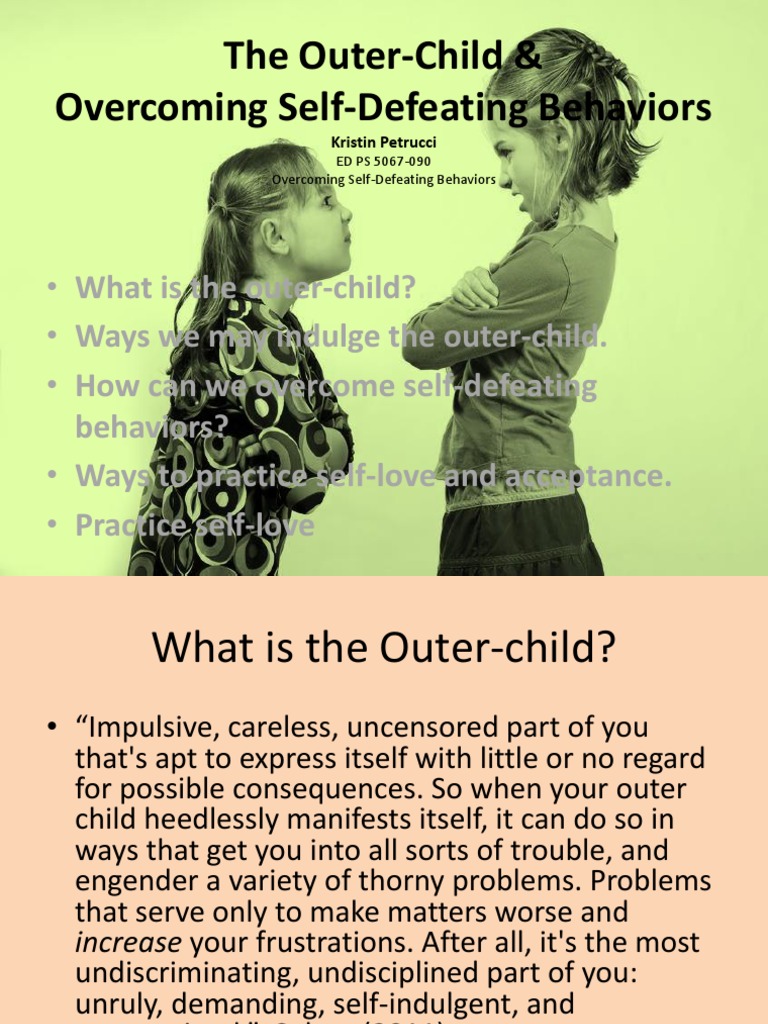 Taming Your Outer Child: Overcoming Self-Sabotage | PDF | Gratitude ...