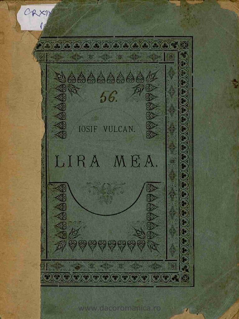 Iosif Vulcan - Lira Mea | PDF