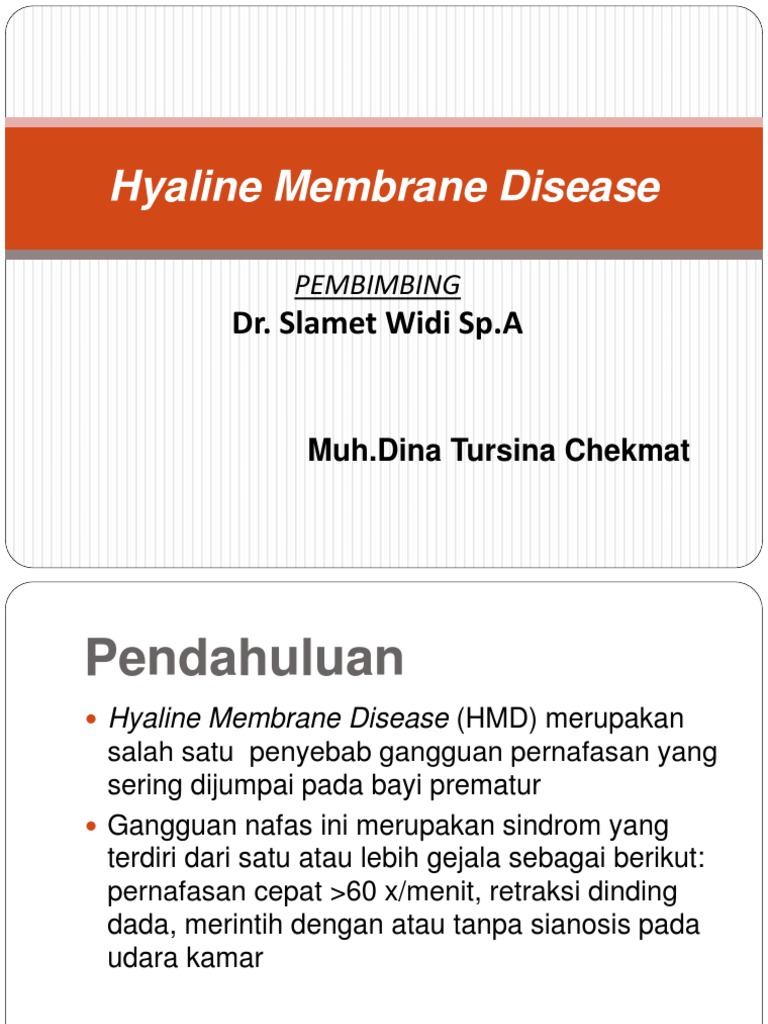 Hyaline Membrane Disease | PDF | Sains & Matematika