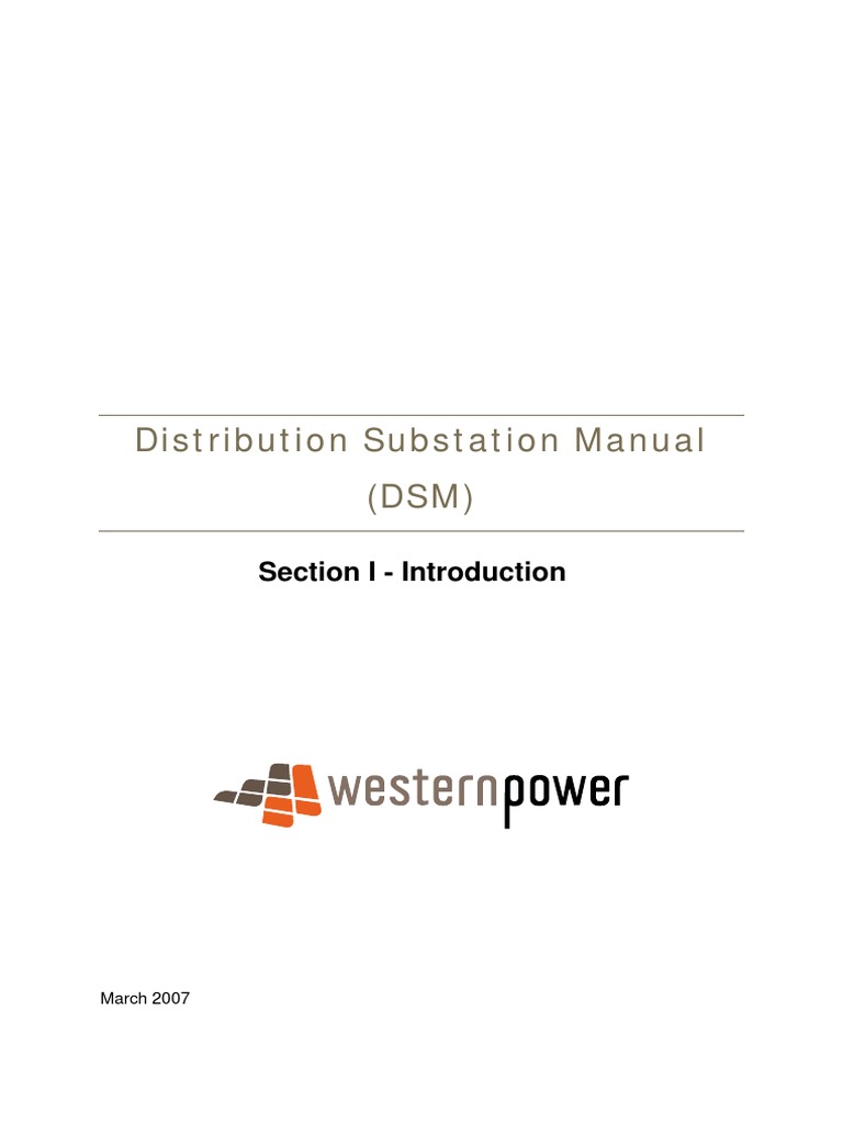 Introduction - Distribution Substation Manual | PDF