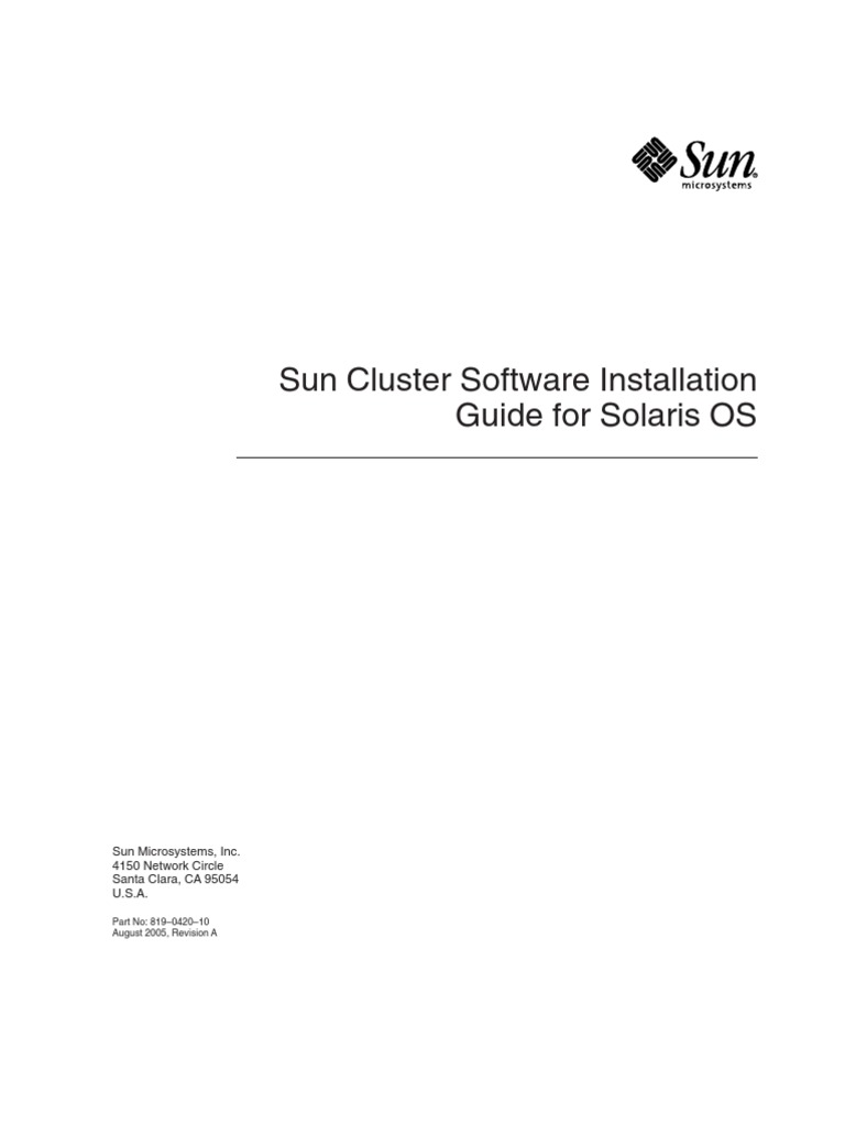 Sun Cluster Software Install Guide Solaris Pdf Command Line Interface File System