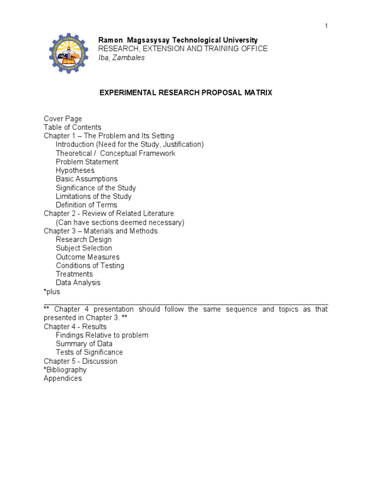 Research B (Research Proposal Matrix) | PDF | Validity (Statistics) | Sampling (Statistics)