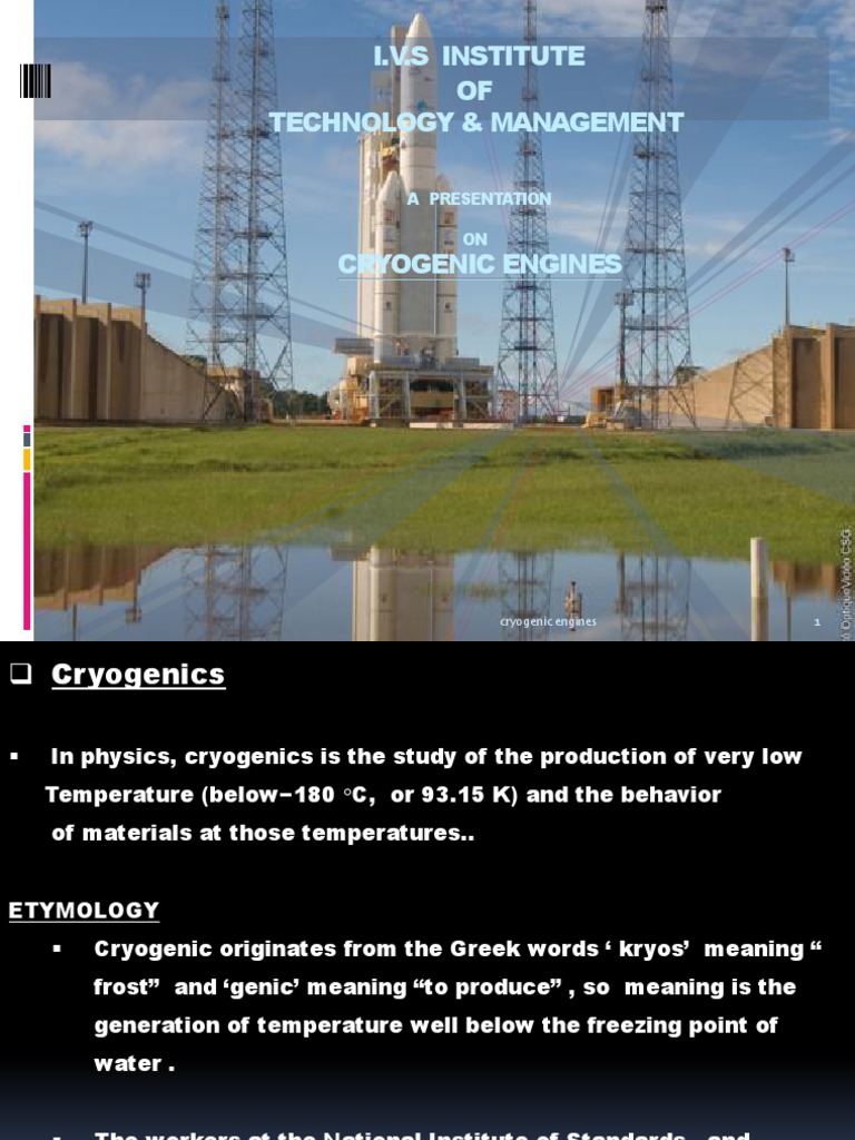 Presentation On Cryogenic Engine by GK | PDF | Cryogenics | Rocket ...