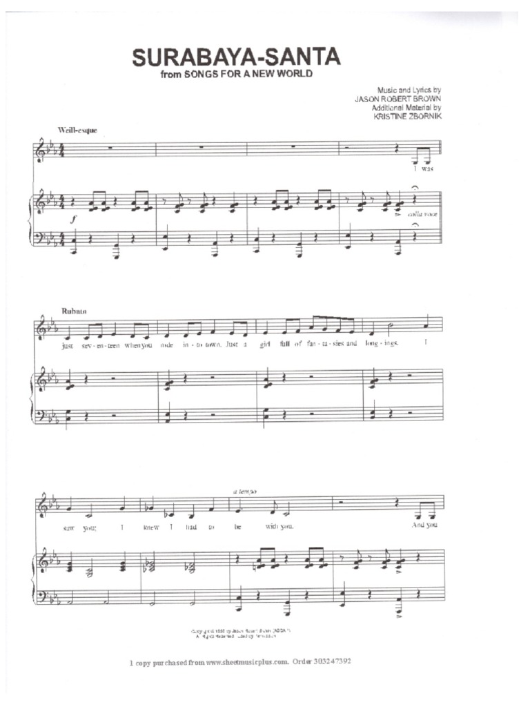 Surabaya-Santa Vocal Music | PDF