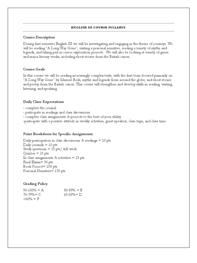 Daily Schedule English III | PDF | Learning | Behavior Modification