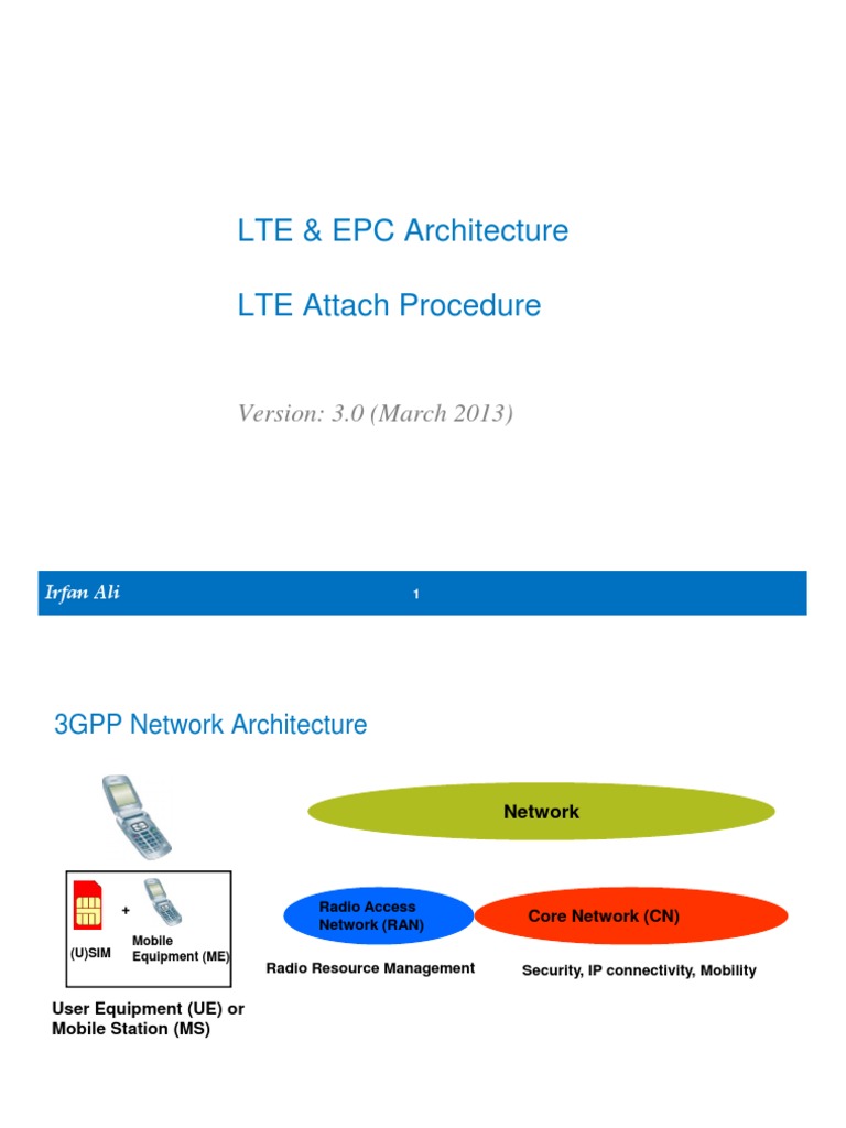 LTE Network Architecture Overview | PDF | Telecommunications ...