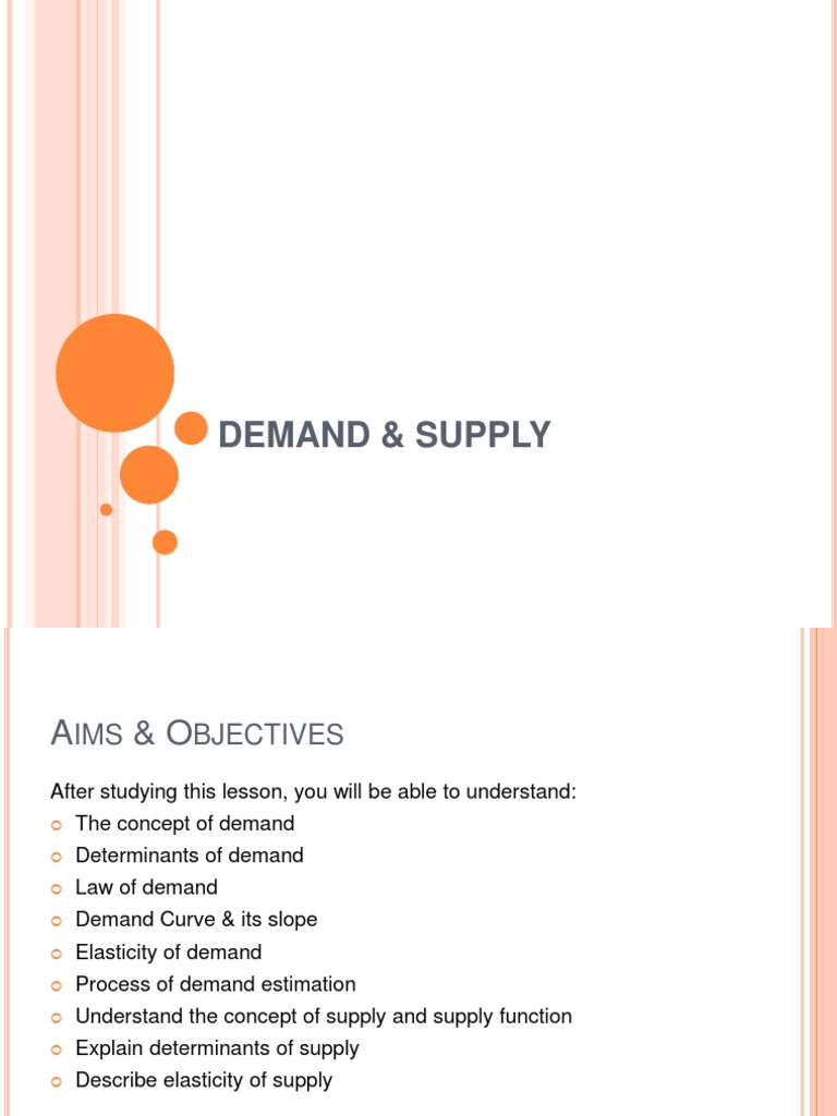 Demand & Supply - ppt2 | PDF | Supply (Economics) | Demand