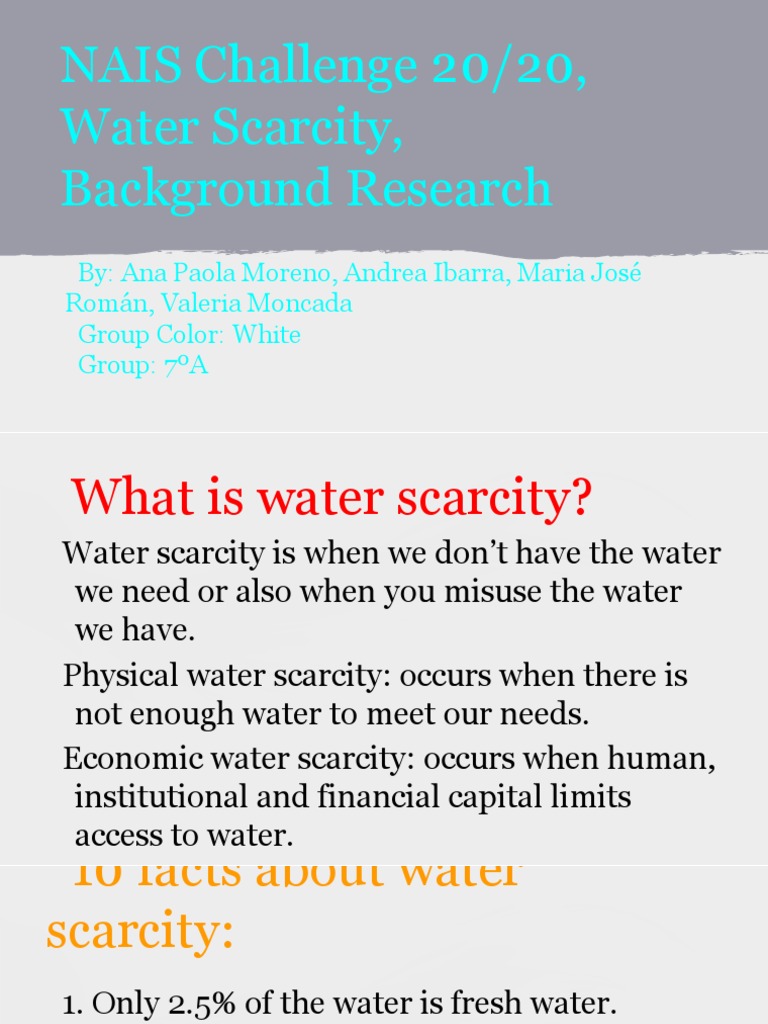 Water Scarcity | PDF | Water Scarcity | Water Resource Management
