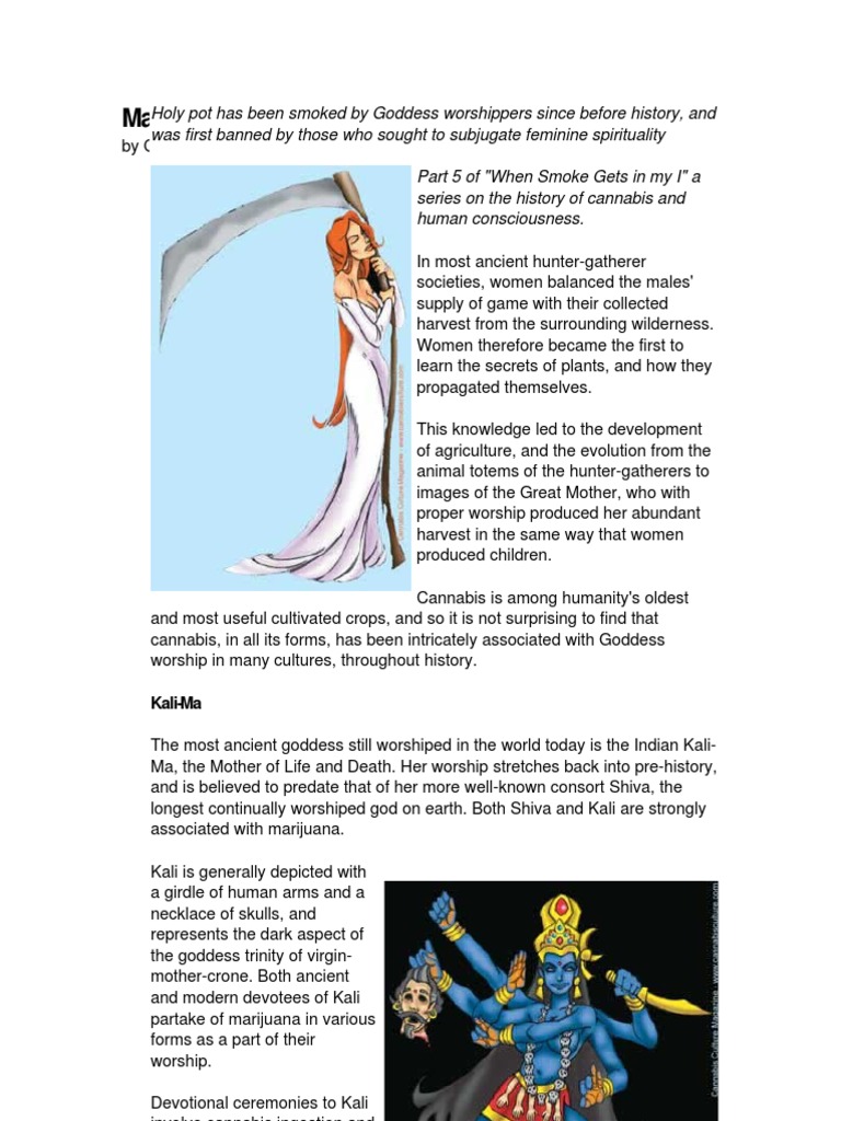 Kali and the Cannabis Connection | PDF | Kali | Goddess