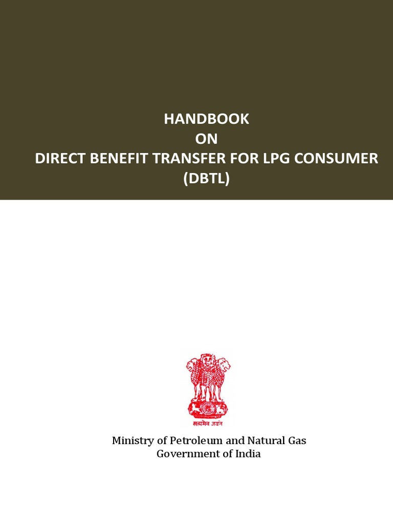 Handbook ON Direct Benefit Transfer For LPG Consumer (DBTL) : Ministry ...