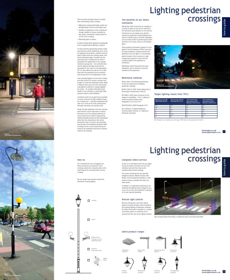 Zebra Crossing Lighting Solutions | PDF | Pedestrian Crossing | Lighting