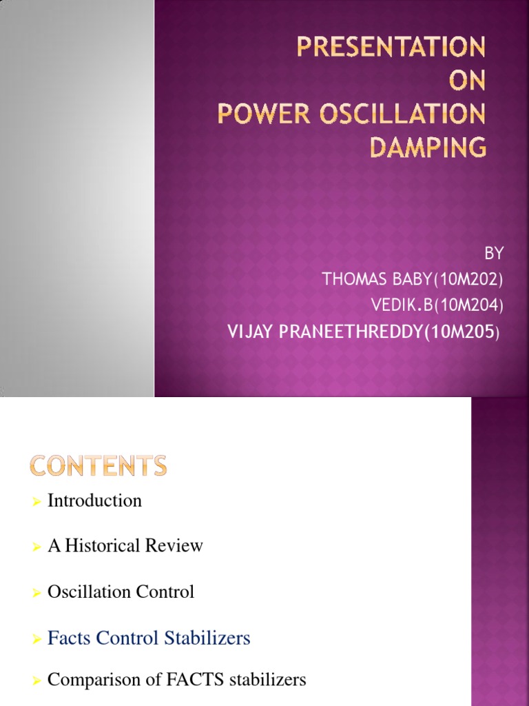 Power Oscillations | PDF | Electric Power System | Ac Power