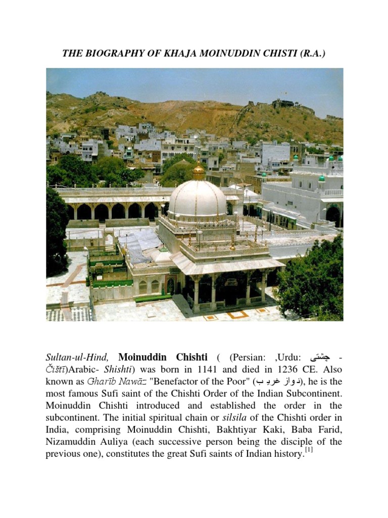 The Biography of Khaja Moinuddin Chisti (R.A) | PDF | Qur'an | Islam