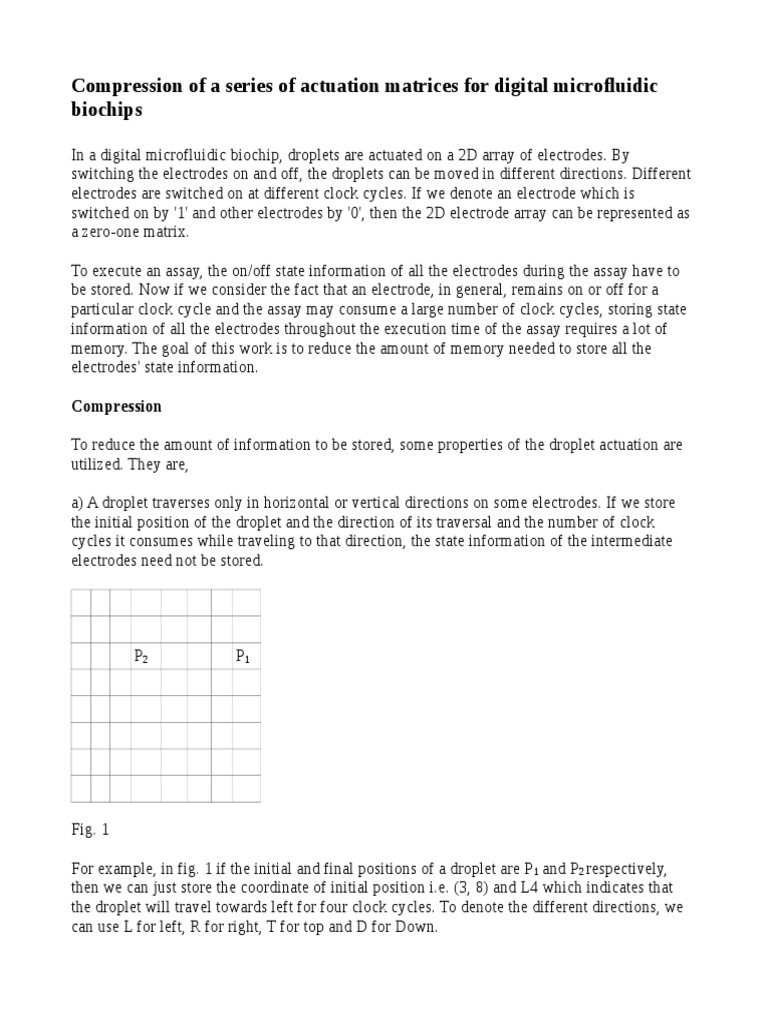 Documentation Matrix Compression | PDF | Microfluidics | Matrix ...