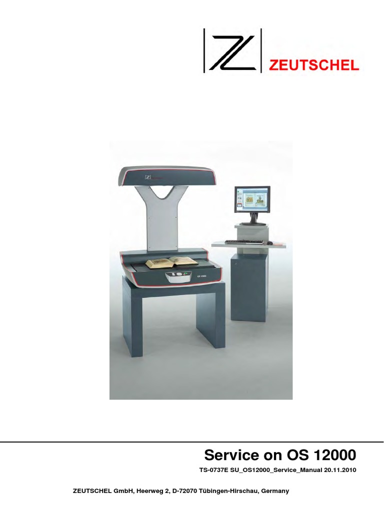 OS 12000 BookLarge Format Scanner Service Manual | PDF | Image Scanner | Personal Computers