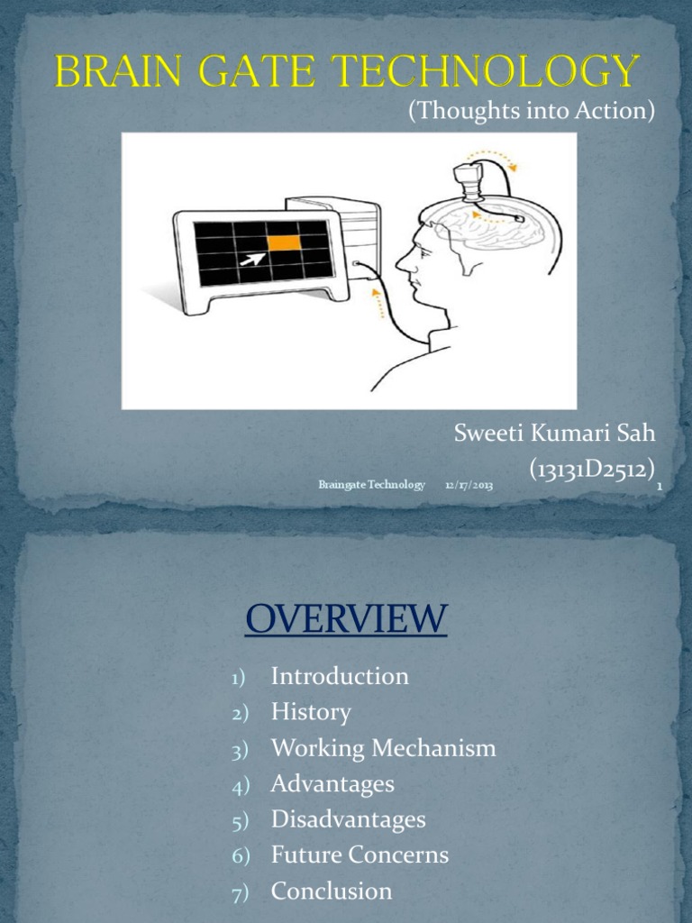 Brain Gate Technology | PDF | Brain | Neuroscience