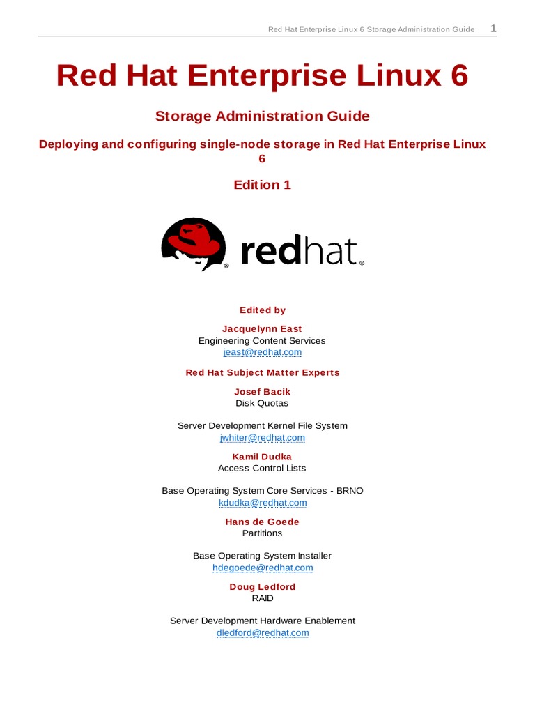 Red Hat Enterprise Linux-6-Storage Administration Guide-En-US | PDF ...