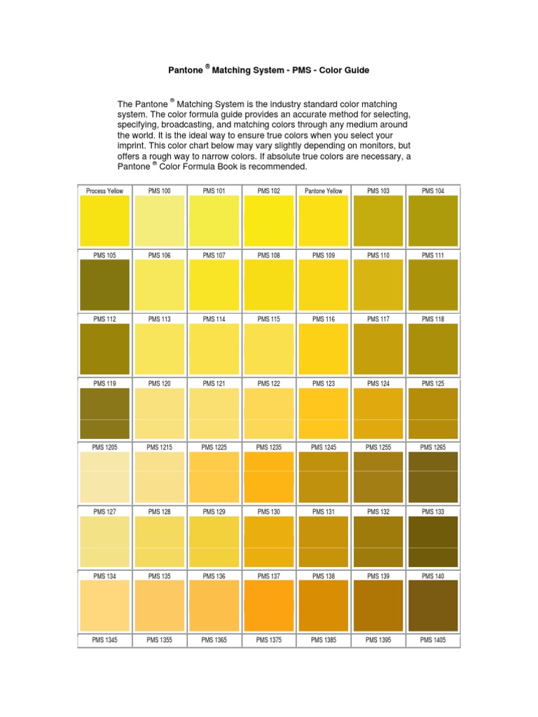Pms Chart | PDF | Color | Graphic Design