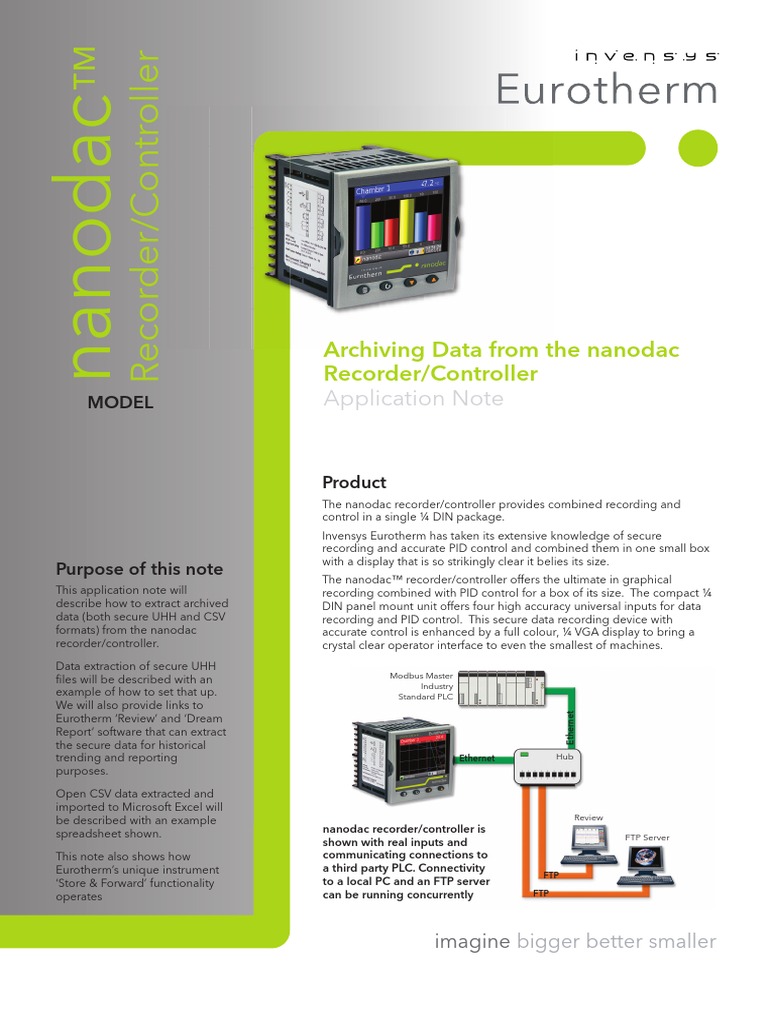 Nanodac AN 030817U001 1 | PDF | File Transfer Protocol | Comma Separated Values