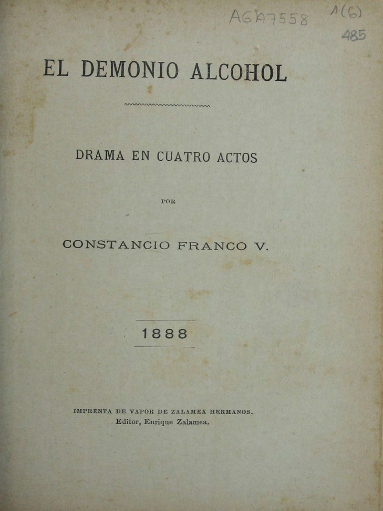 El Demonio del Alcoholismo | PDF | Intoxicación alcohólica | Demonios