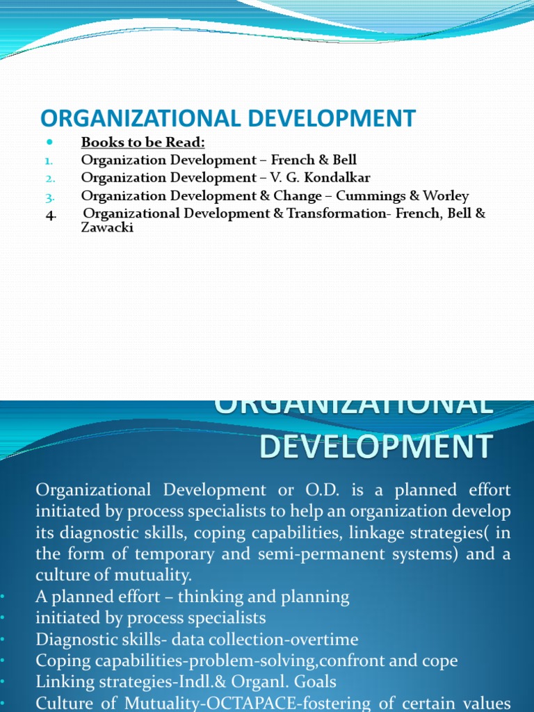 Organizational Development: Books To Be Read | PDF | Organization ...