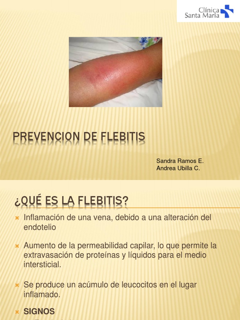 FLEBITIS | PDF | Terapia intravenosa | Especialidades Medicas