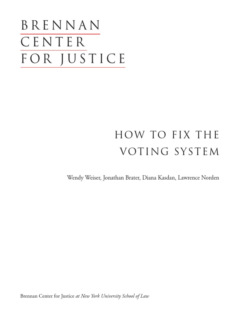 How To Fix The Voting System | PDF | Voter Registration | Department Of ... How To Fix The Voting System | PDF | Voter Registration | Department Of ...