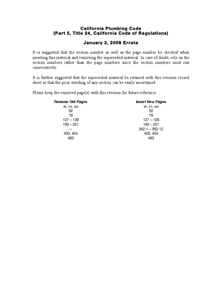 California Plumbing Code Overview | PDF | Chimney | Plumbing