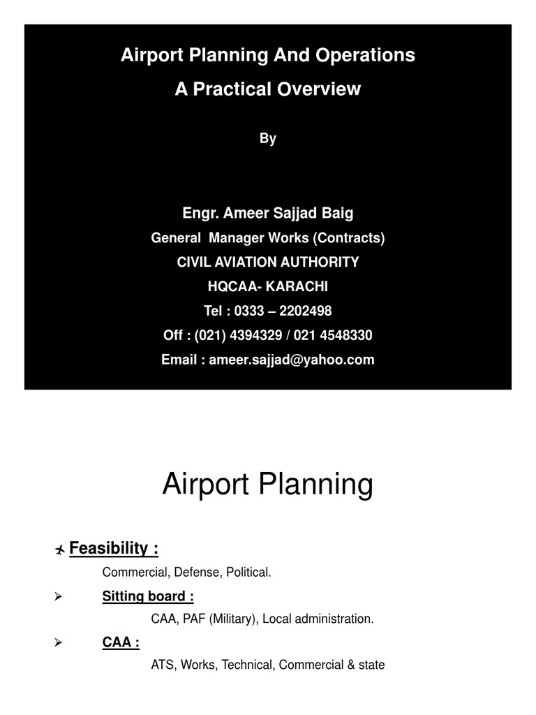 Airport Planning and Operations: A Practical Overview | PDF | Airport ...