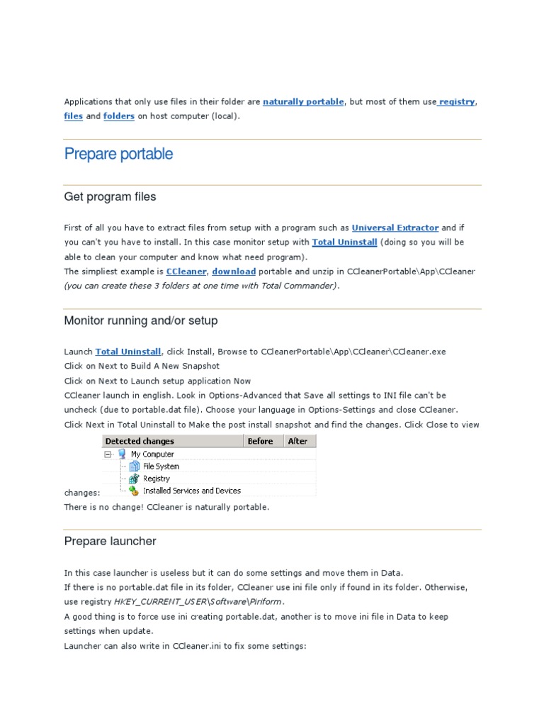How To Make Portable With Nsis Pdf Windows Registry Operating