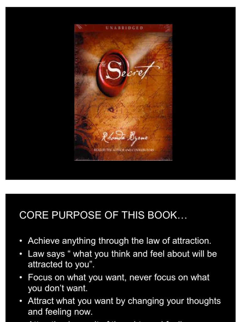 The Secret | PDF | Law Of Attraction (New Thought) | Mind
