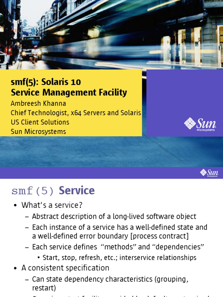 SMF (5) : Solaris 10 Service Management Facility | PDF | Backup | Booting