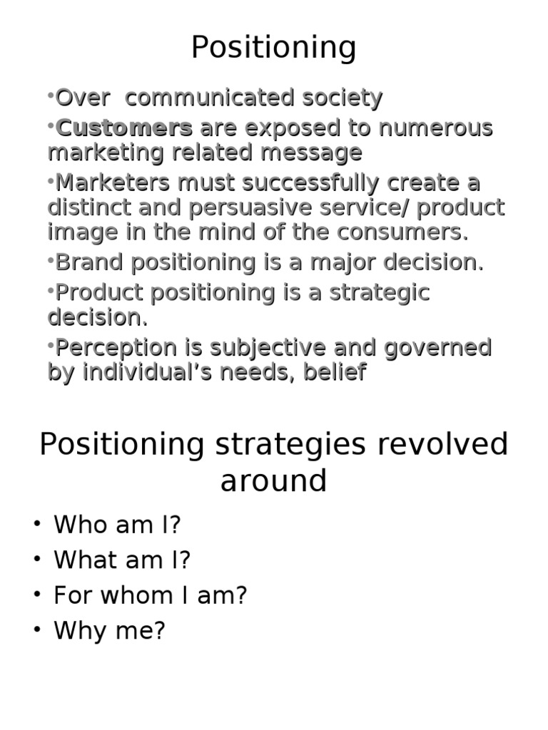 Effective Brand Positioning Strategies | PDF