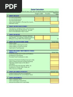 Zakat Calculator in Excel | PDF | Stocks | Profit (Accounting)
