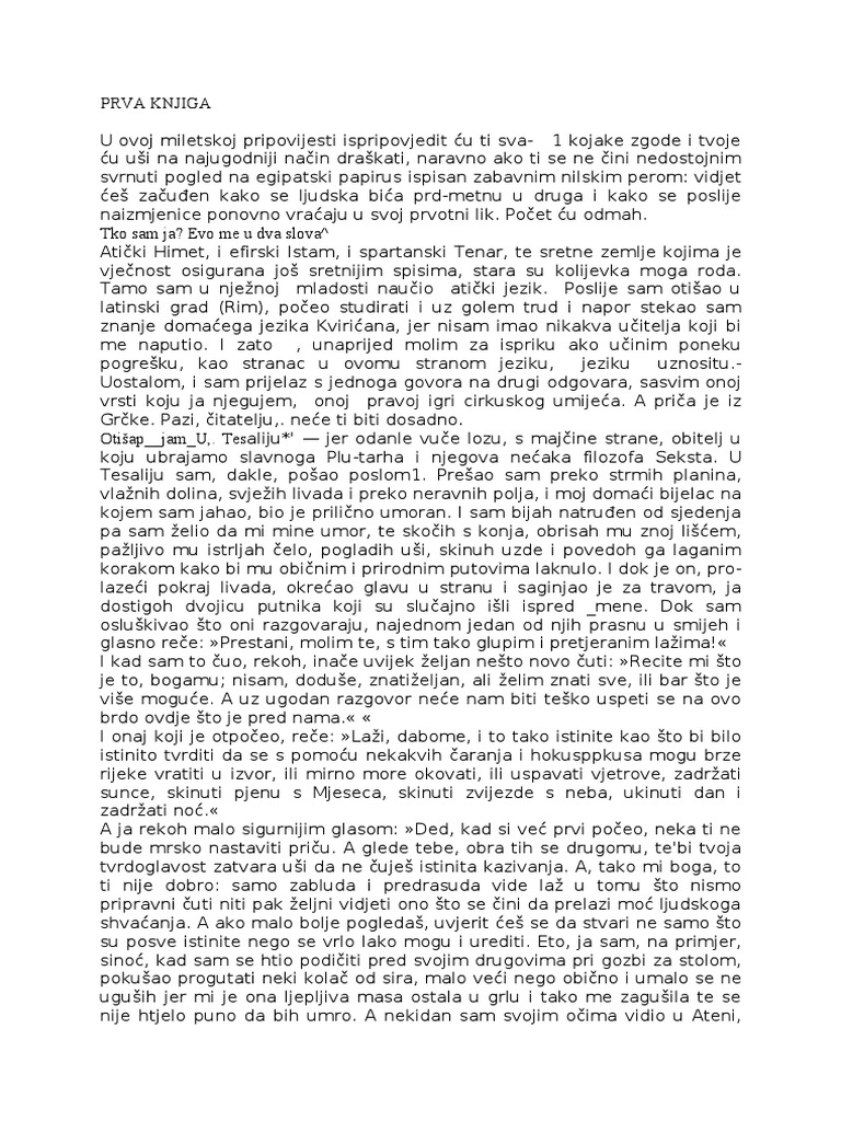 APULEJ - Zlatni Magarac | PDF