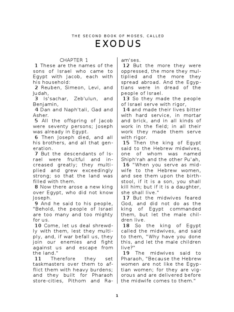 Exodus: The Second Book of Moses, Called | PDF | Aaron | Israelites