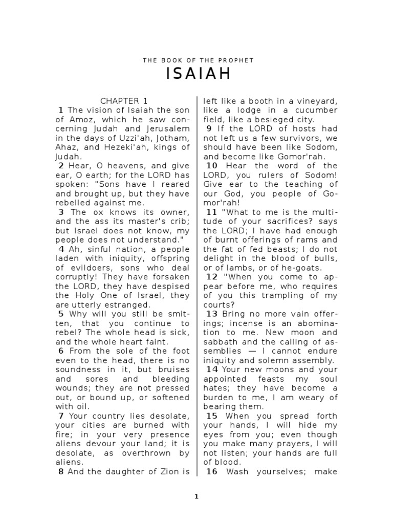 Bible Isaiah | PDF