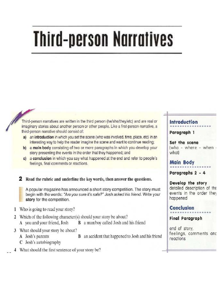 Third-Person Narrative Writing Guide | PDF