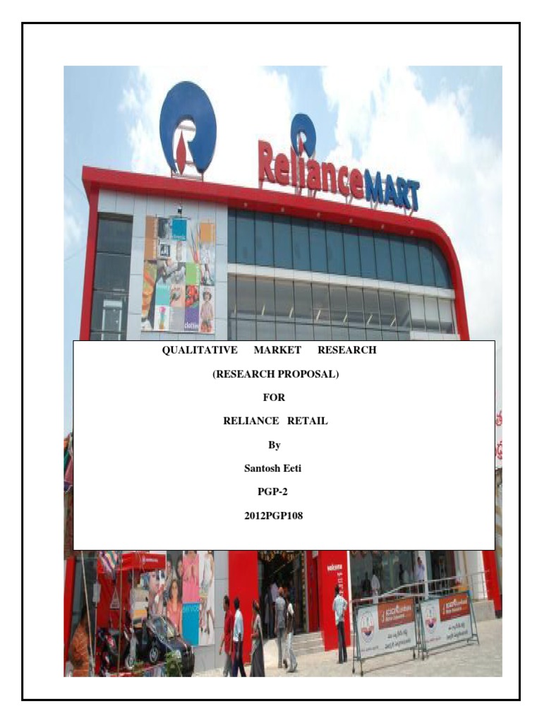 Santosh Eeti 2012PGP108 QMR Assignment | PDF | Retail | Focus Group