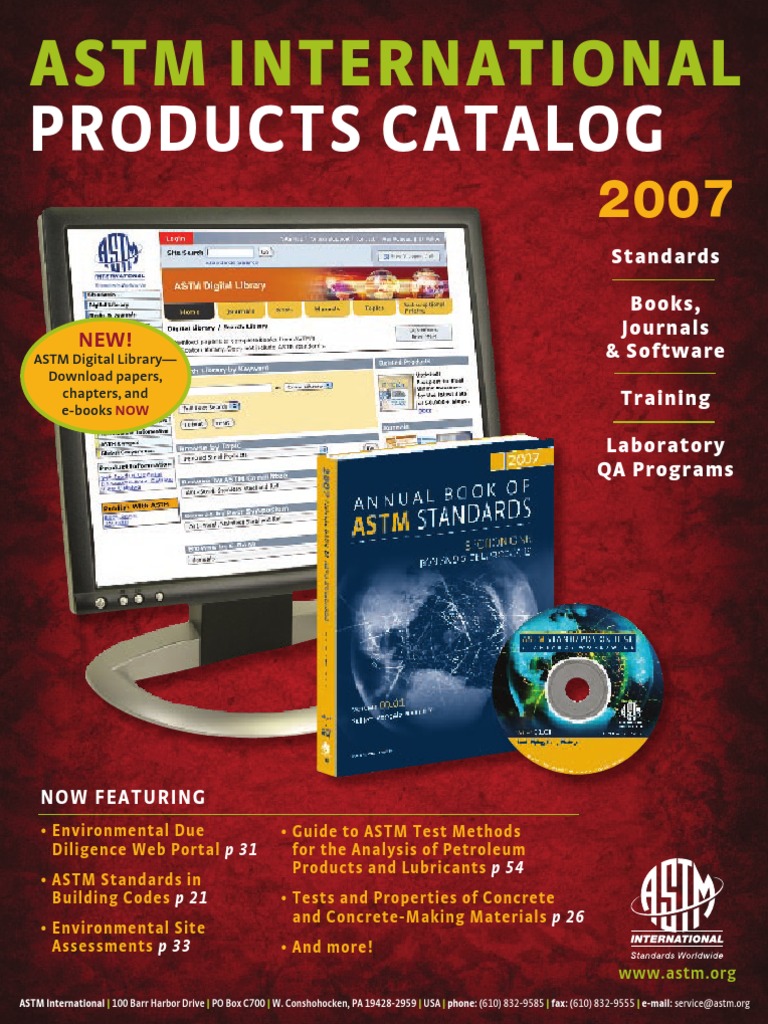 ASTM Standards Catalog | PDF | Metals | Concrete